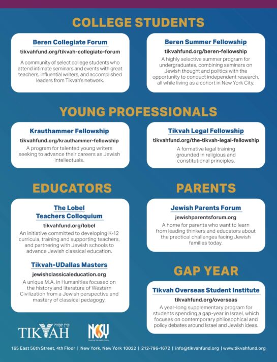 Tikvah Programs - Canada